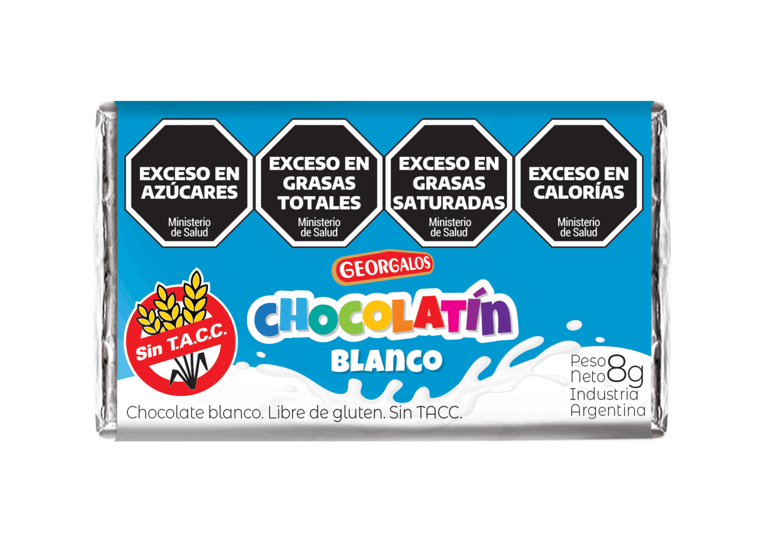CHOCOLATIN BLANCO X 8 GRS SKU: 513 – Georgalos Ecommerce