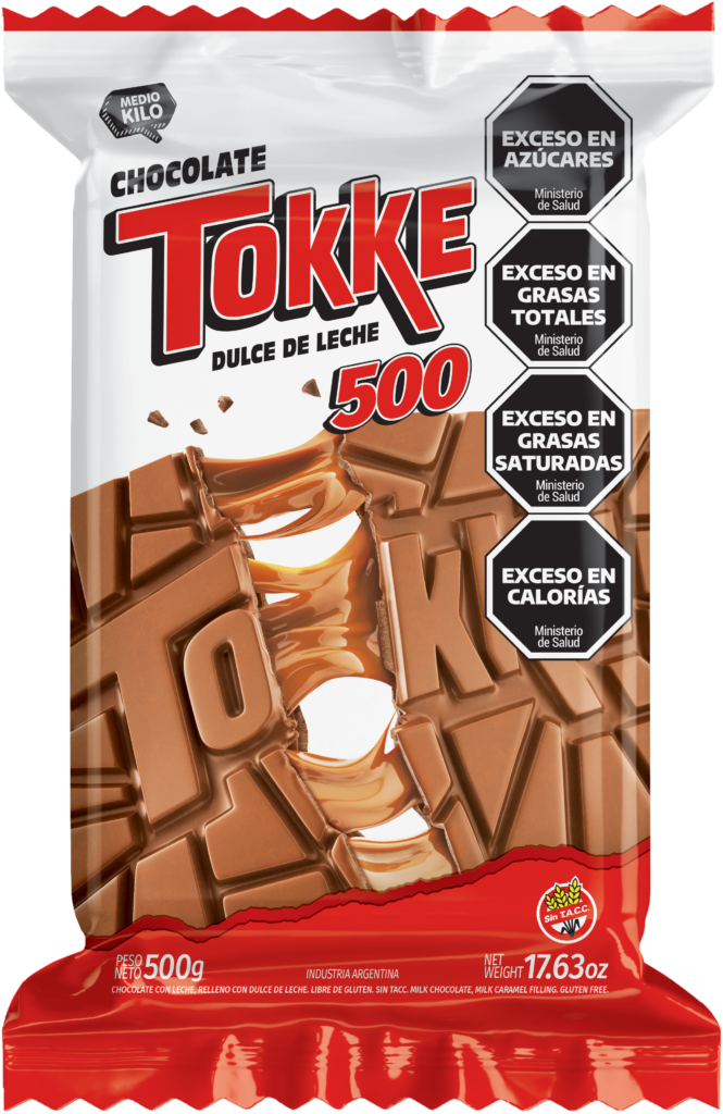 TOKKE CHOCOLATE CON LECHE RELLENO DE DULCE DE LECHE X 500 GRS SKU: 2218 ...
